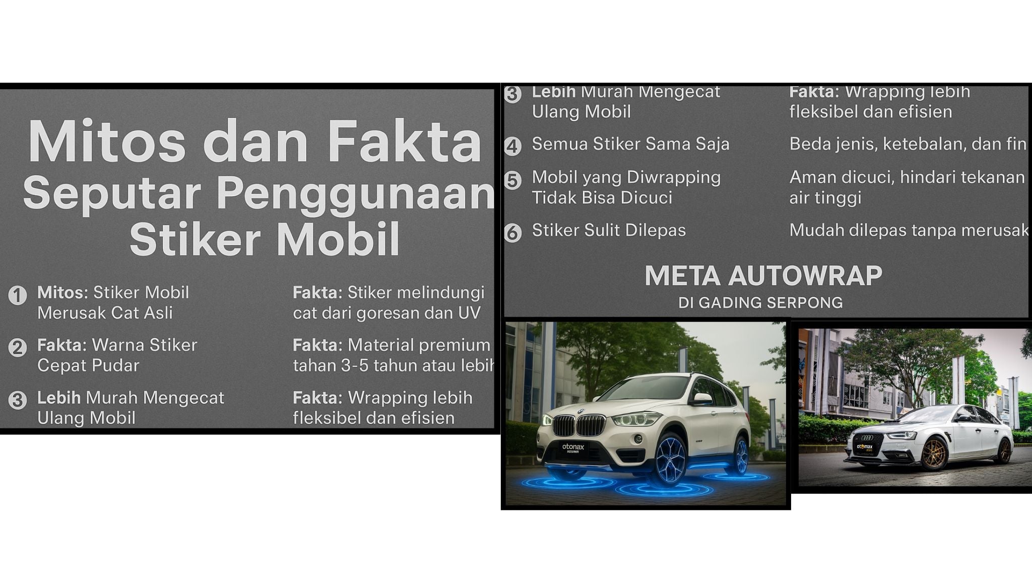 Mitos dan Fakta Tentang Stiker Mobil | Meta Autowrap Gading Serpong