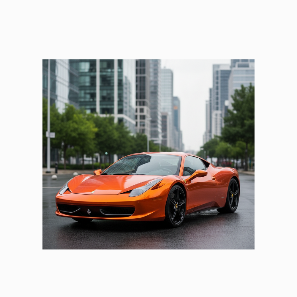 Ferrari 458 Italia: Wrapping SGM G359 Metallic Volcano Orange Derek ...