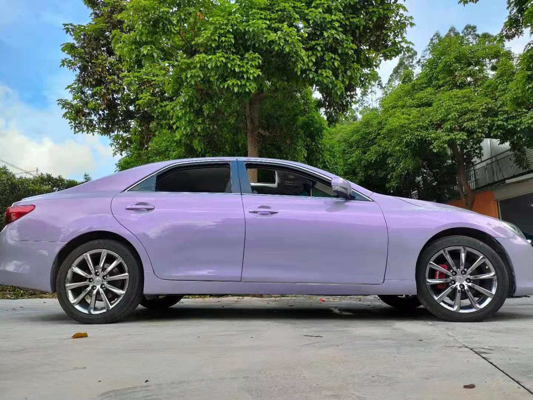 Wrapping BAIC BJEV EX3: Magic Candy Color Flip Grey Purple Godfix ...