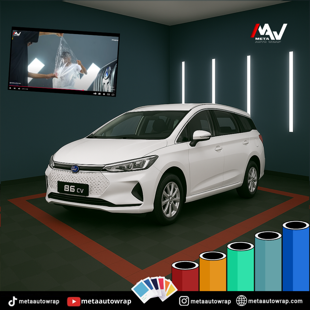 Wrapping Stiker Two Tone Mobil BYD e6 - Avery Dennison – Meta Autowrap