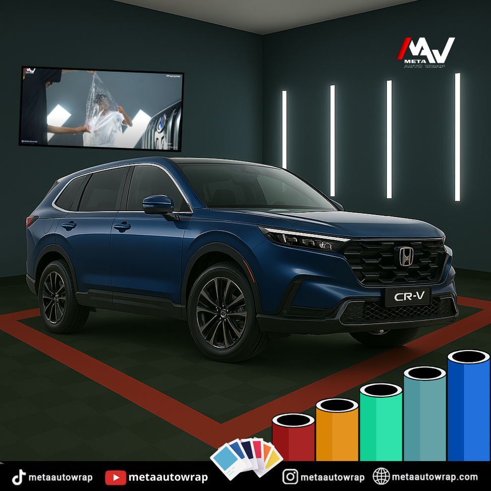 Wrapping Stiker Two Tone Mobil Honda CR-V Hybrid - Derek – Meta Autowrap
