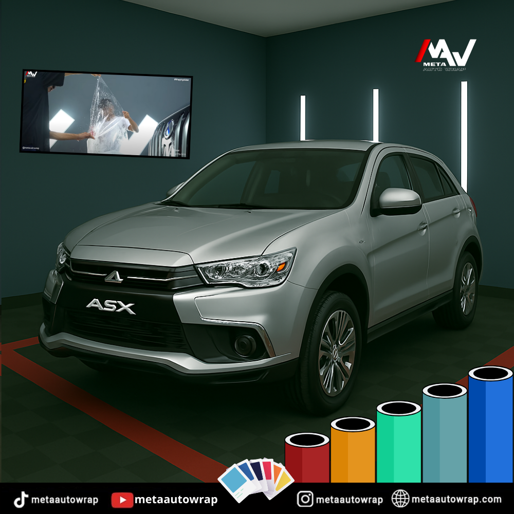 Wrapping Stiker Mobil Mitsubishi Outlander PHEV - Maxdecal – Meta Autowrap