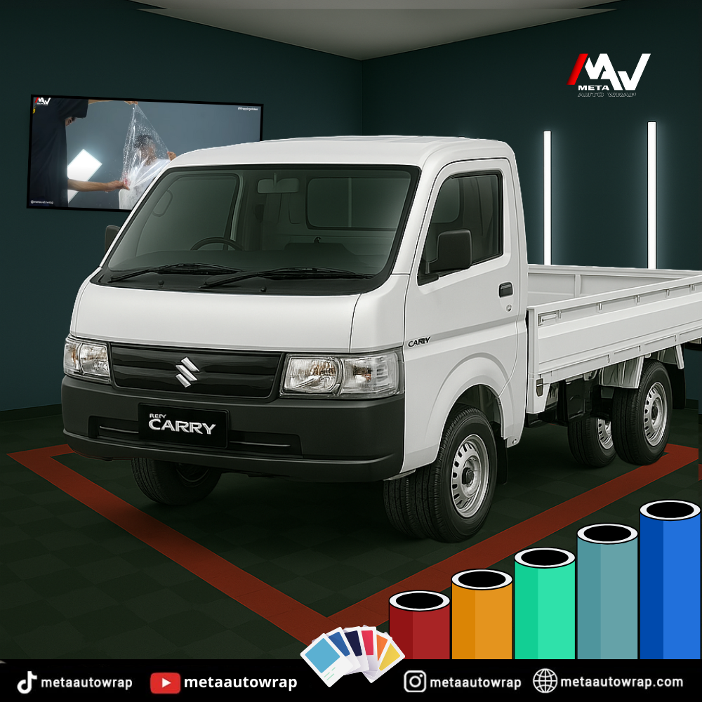Wrapping Stiker Two Tone Mobil Suzuki Carry Pick Up Flat Deck - 3M – Meta Autowrap