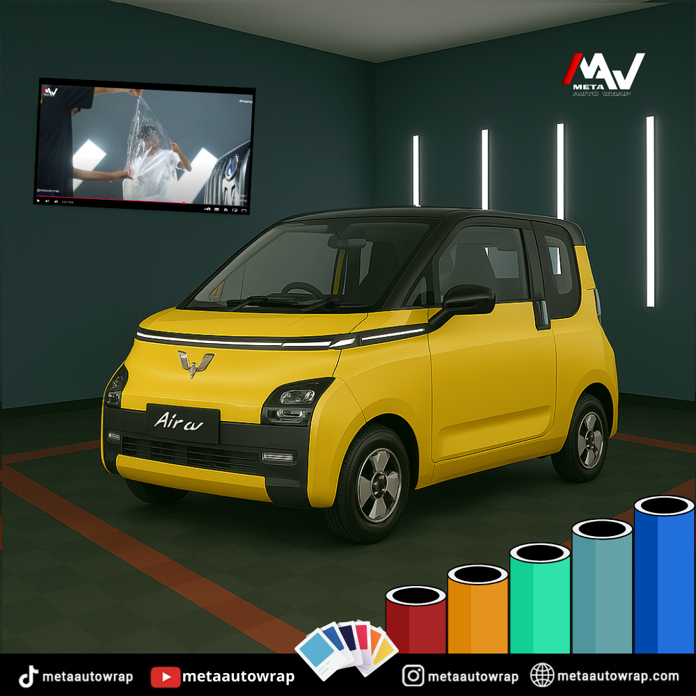 Wrapping Stiker Two Tone Mobil Wuling Air EV - Teckwrap – Meta Autowrap